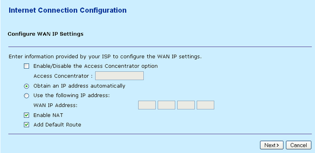 News Signals: Teracom - Configure Internet Connection in BSNL Teracom Modem