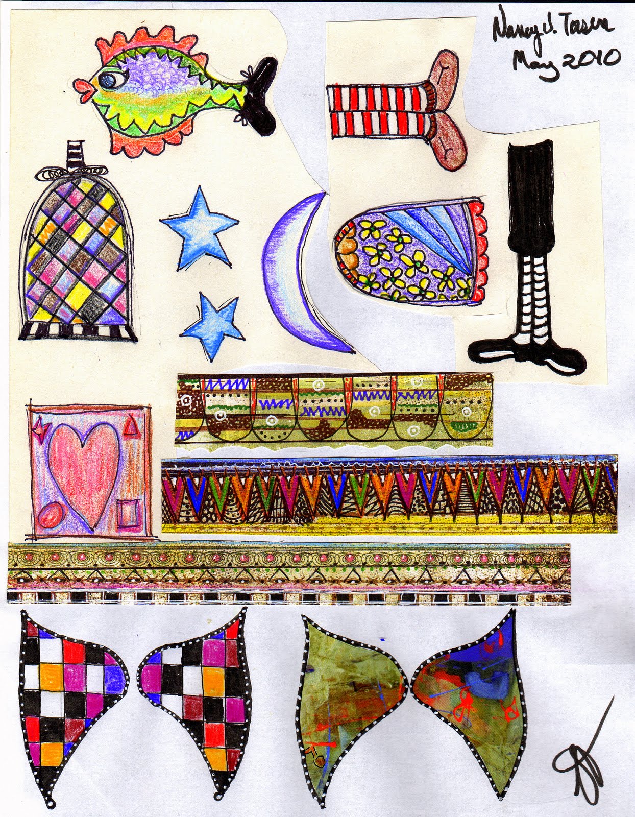 Wings of the Morning: Zetti Collage sheet swap.