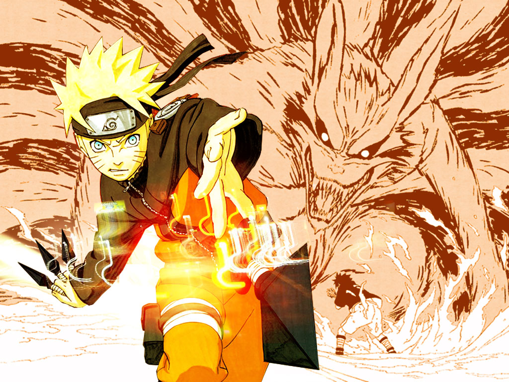 cruuuuuuuuuuuuuuuuuut: Kyuubi's Shadow - Naruto Wallpaper