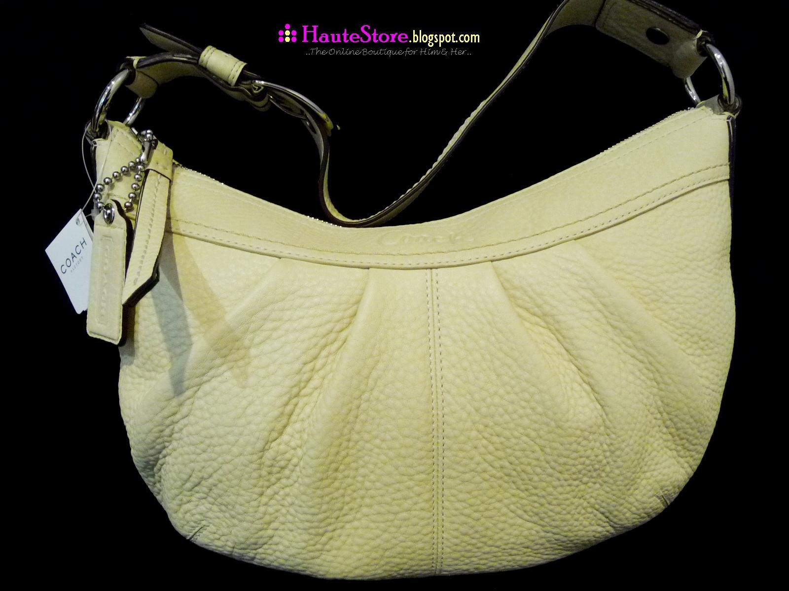 HauteStore: COACH Soho Pleated Leather Hobo F13730
