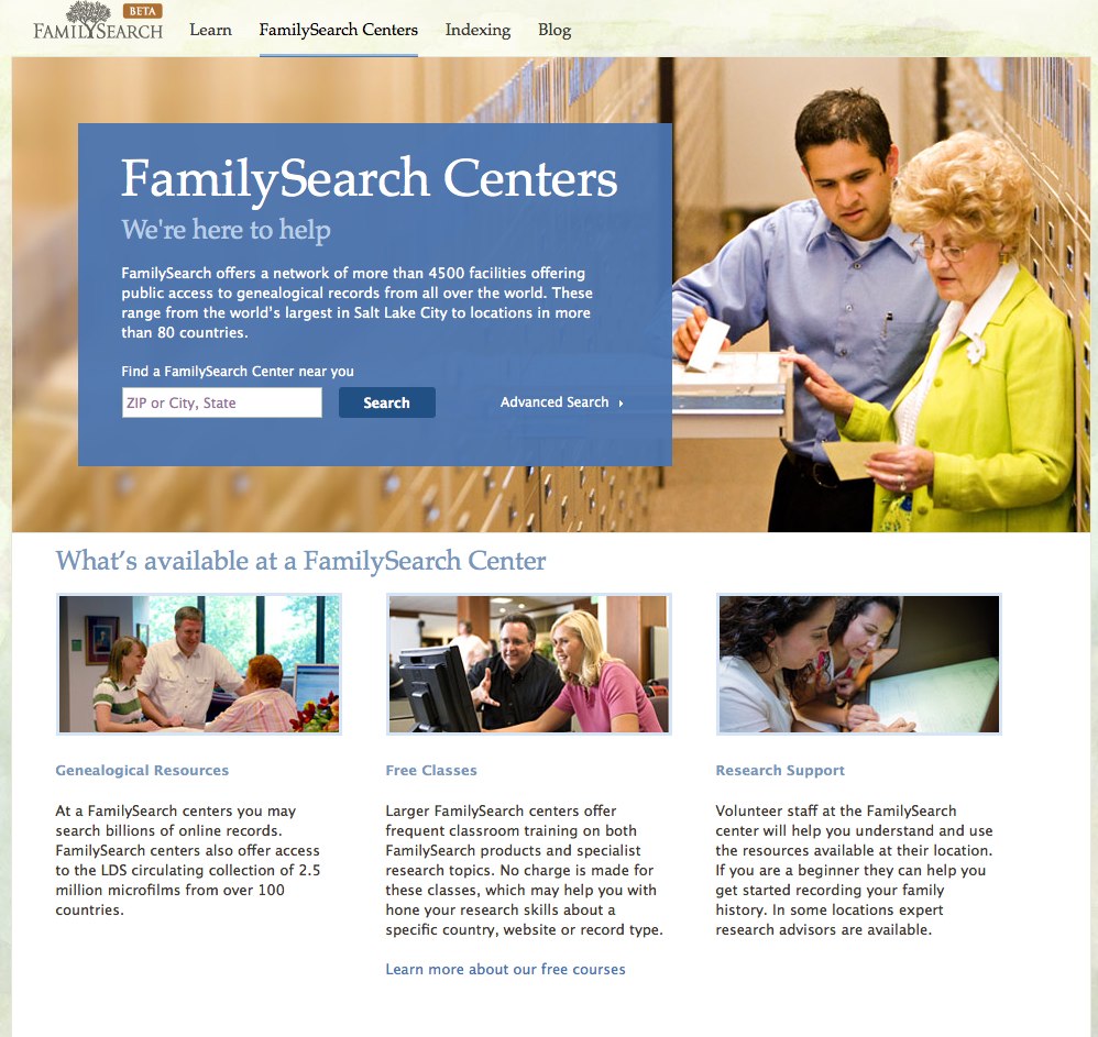 Genealogy's Star: What is a FamilySearch Center?