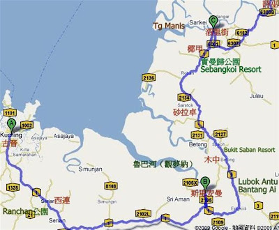 天鵝江畔 - Rajang Basin, SIBU: Road map from Kuching to Sibu古晉詩巫沿途景觀