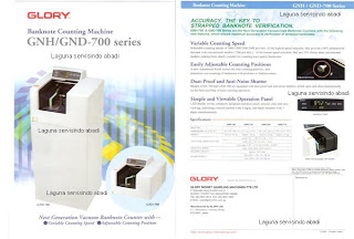 Banknote Counter dan Security Check: Mesin Hitung Uang Kertas GLORY GND ...