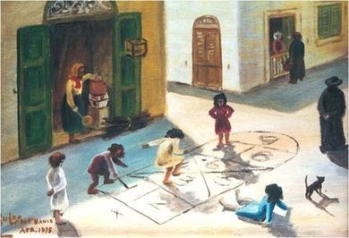 Between my notebook pages: Il-Logħob