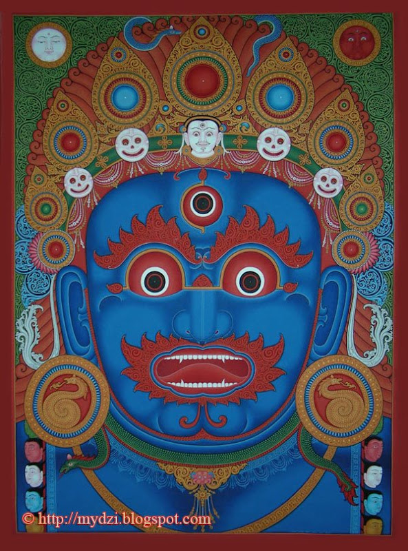 Mahakala Face Thanka