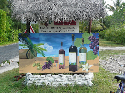 Ben & Carole en Polynésie: Jour 17 : visite cave à vin de RANGIROA