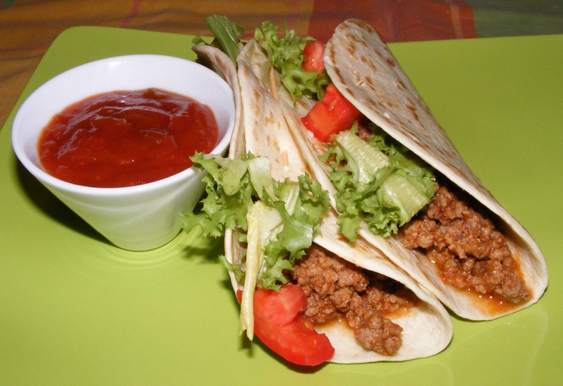 pâtes et pattes: 78 - Tacos à la viande