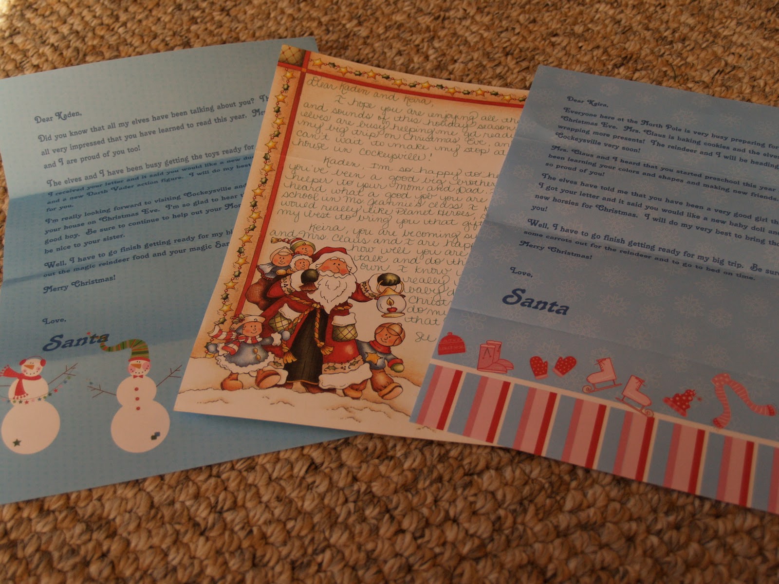 THE MUDDY PRINCESS: Santa Letters