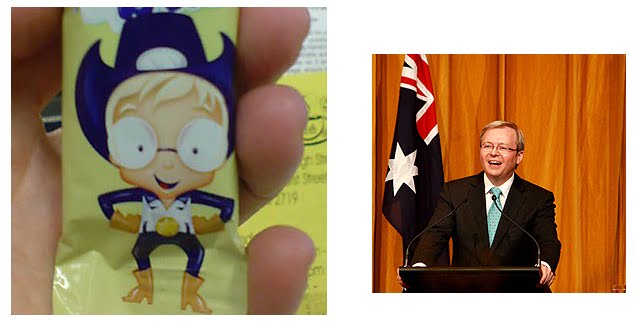 People Who Look Like Famous People: Milky Bar Kid vs Kevin Rudd