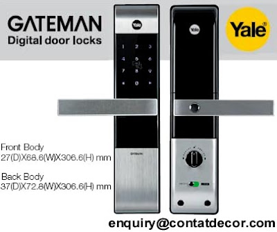 contatdecor projects and news: Yale Smart Touchpad Digital Door Locks
