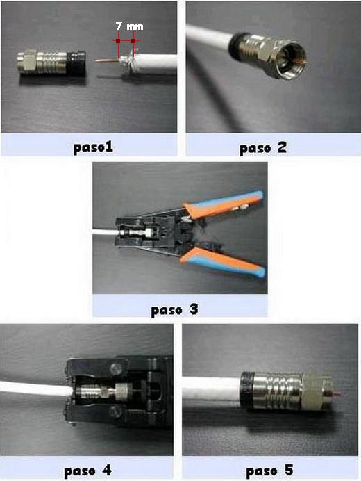 FTApinamar: Crimpar conectores en el cable RG6