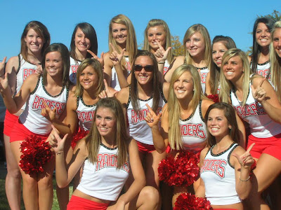 drakesdrumuk: Texas Tech Cheerleaders at ESPN's Game Day