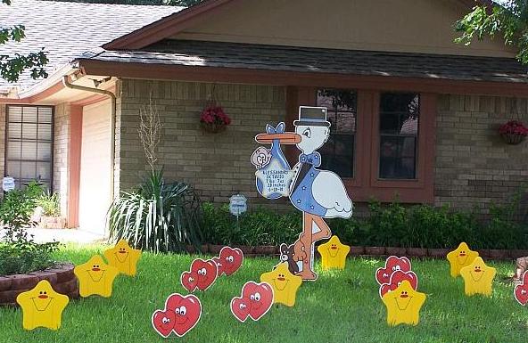 Stork Yard Signs Dallas - Birthday Yard SignsBirthday Yard Signs