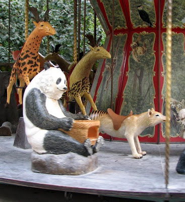 Animal Art Along the Way: Giant Panda and Thylacine (Tasmanian Wolf) on ...