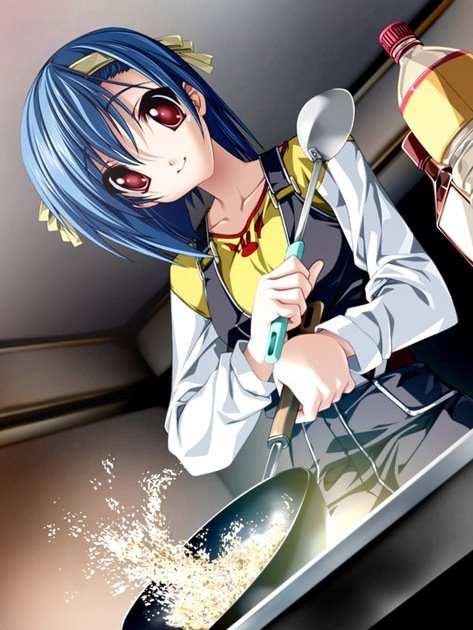 Anime Pictures Zone: Anime Girl - Cooking