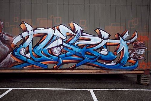 Grafiti New Most: AMAZING DESIGN GRAFFITI FREESTYLE By NATE and ESTRIA