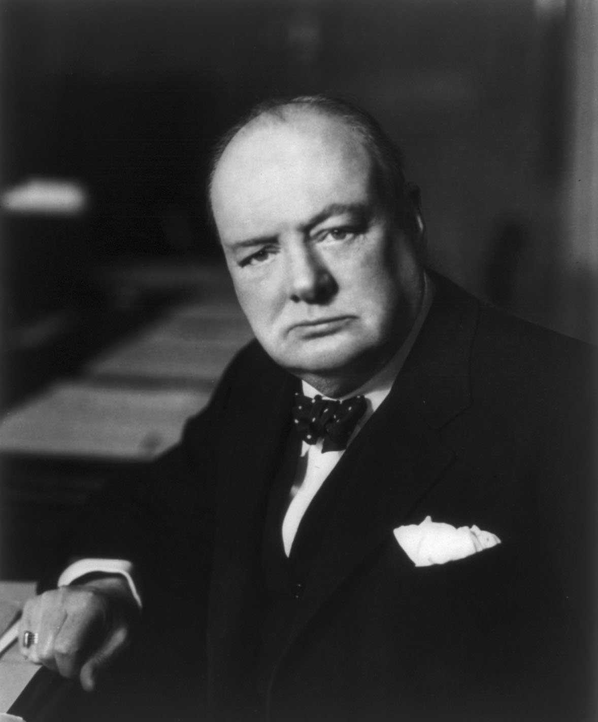 Graham Pountney is Winston Churchill