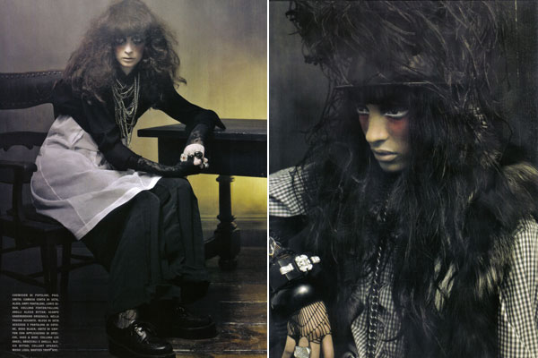 Posing, Pearls and Prada: Morbid Goth- Italian Vogue