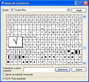 Samsung: El mapa de caracteres de windows