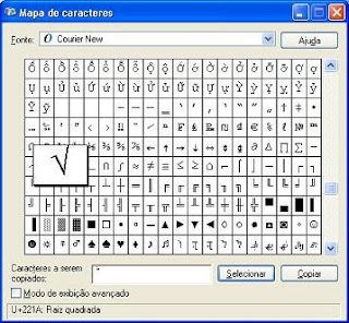 Samsung: El mapa de caracteres de windows
