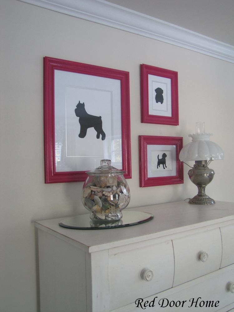 Red Door Home: Bedroom Makeover Part 3 – Dog Silhouettes