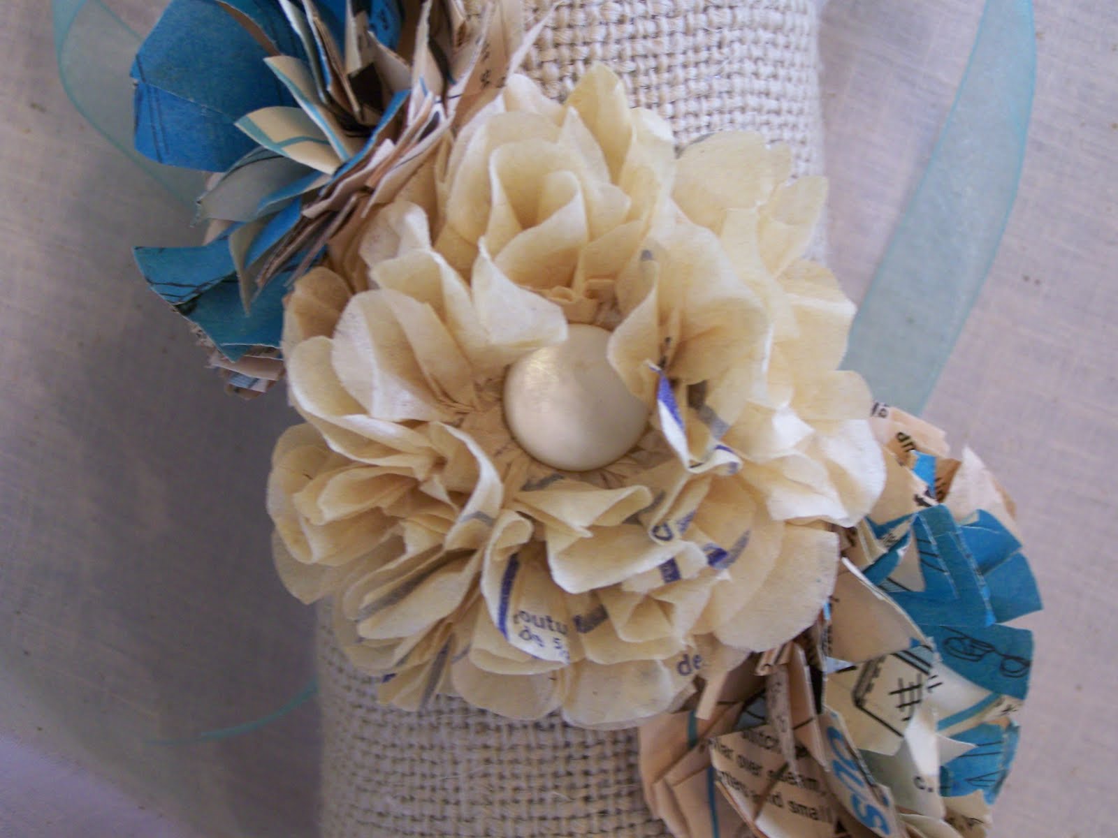 At the Butterfly Ball: Paper Flower Tutorial using Vintage Sewing ...