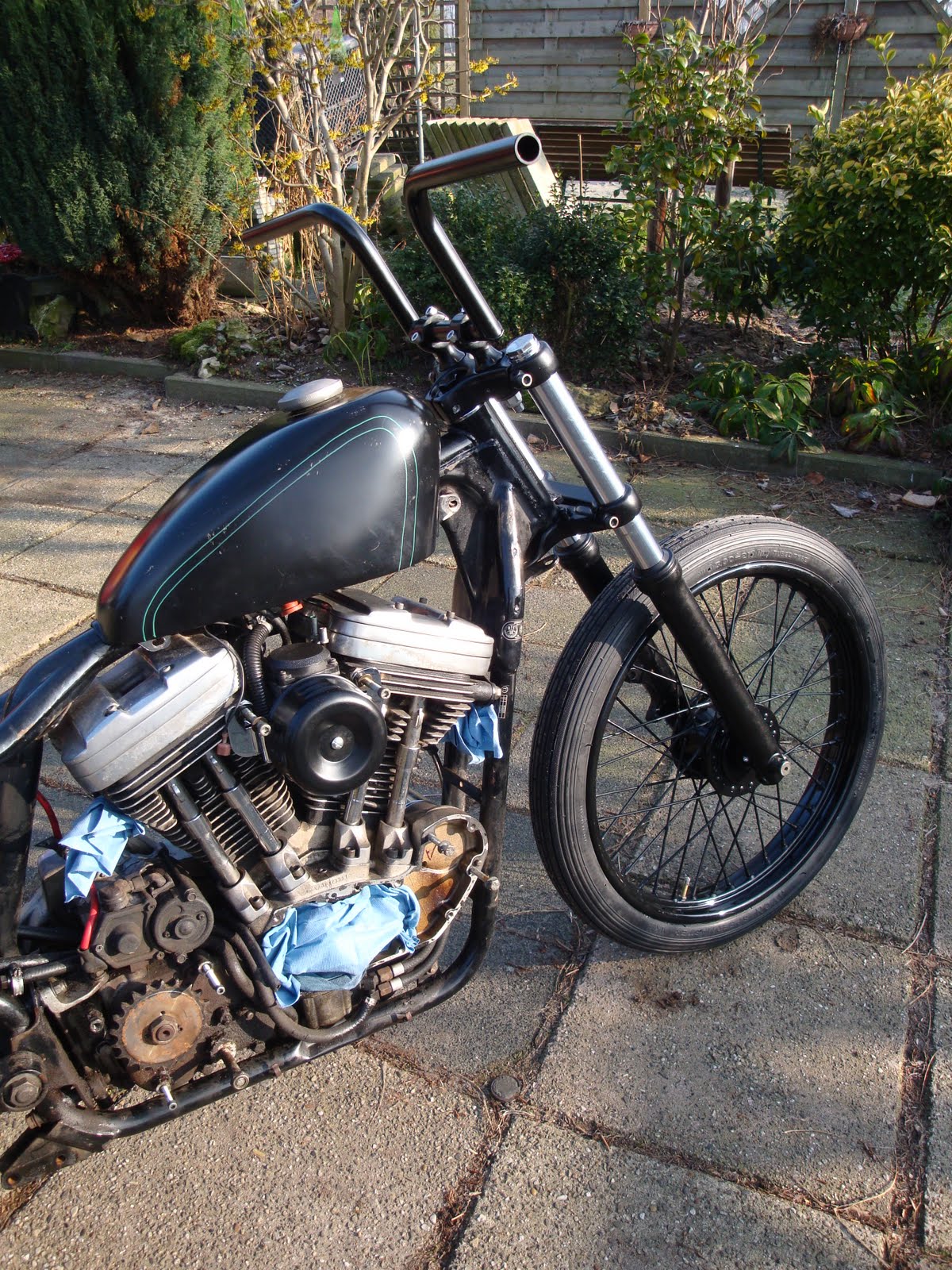 SPORTY CONVERSION: Handle bar (frisco#2 BILTWELL) installed looks fine ...