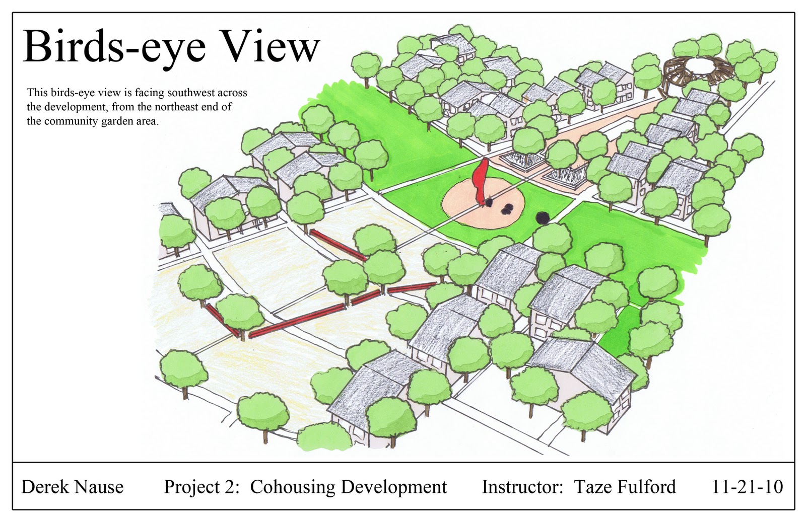 The Artist's Blog: Eyelevel Perspectives for Cohousing Development