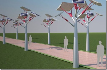 Solar Trees During The Day to Illuminate The Night ~ Technological Develops
