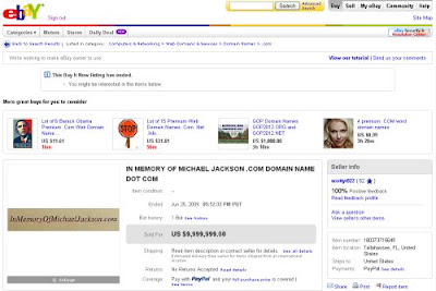 Michael Jackson Domain Names