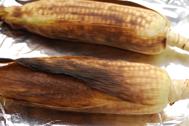 Whole-Grain Texan [in Yankee Land]: Oven-Roasted Corn, Elote Asado