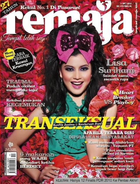 The Other Khairul: Cover Page Model Majalah Remaja & Make up Tebal
