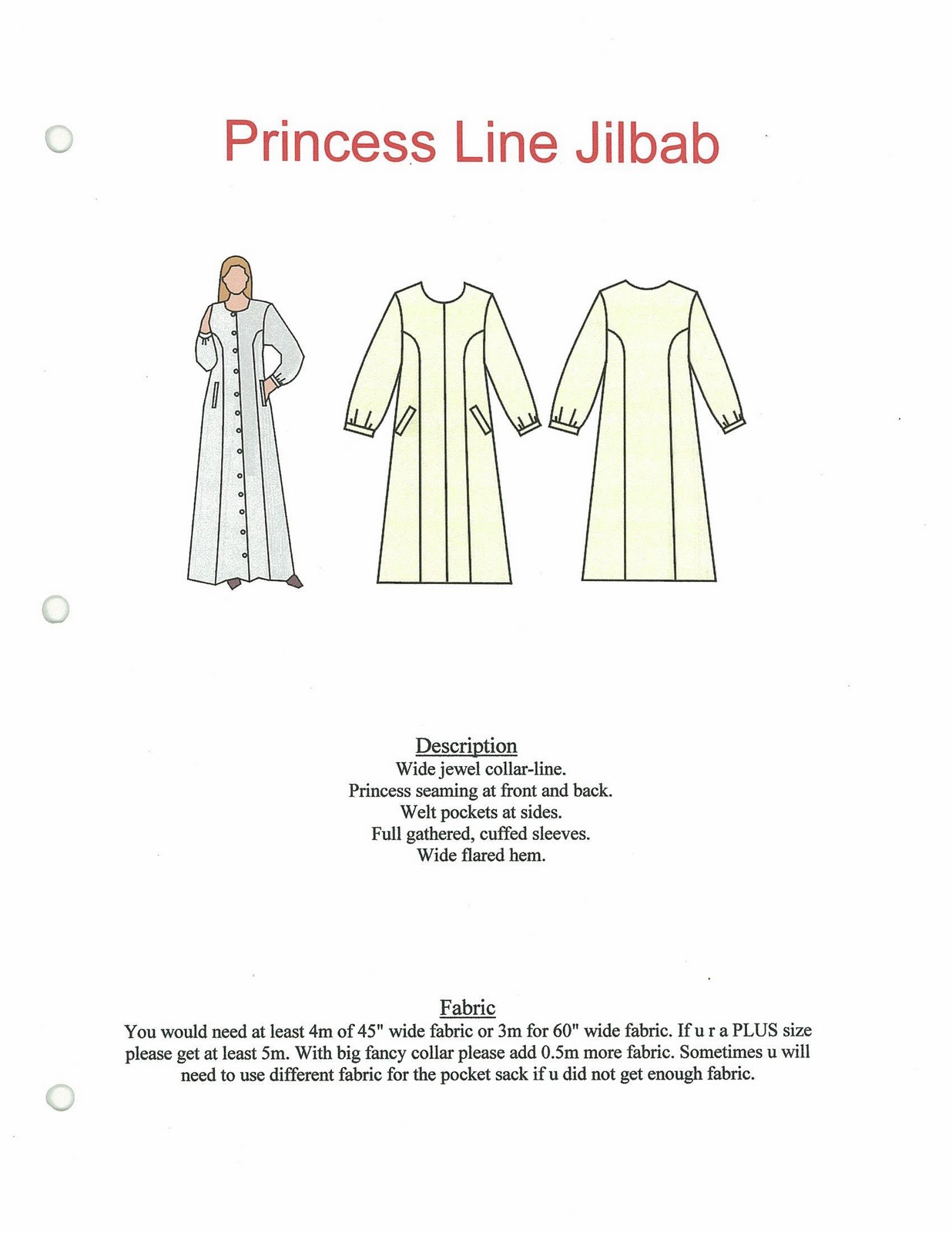 Sew Muslimah: Princess Line Jilbab