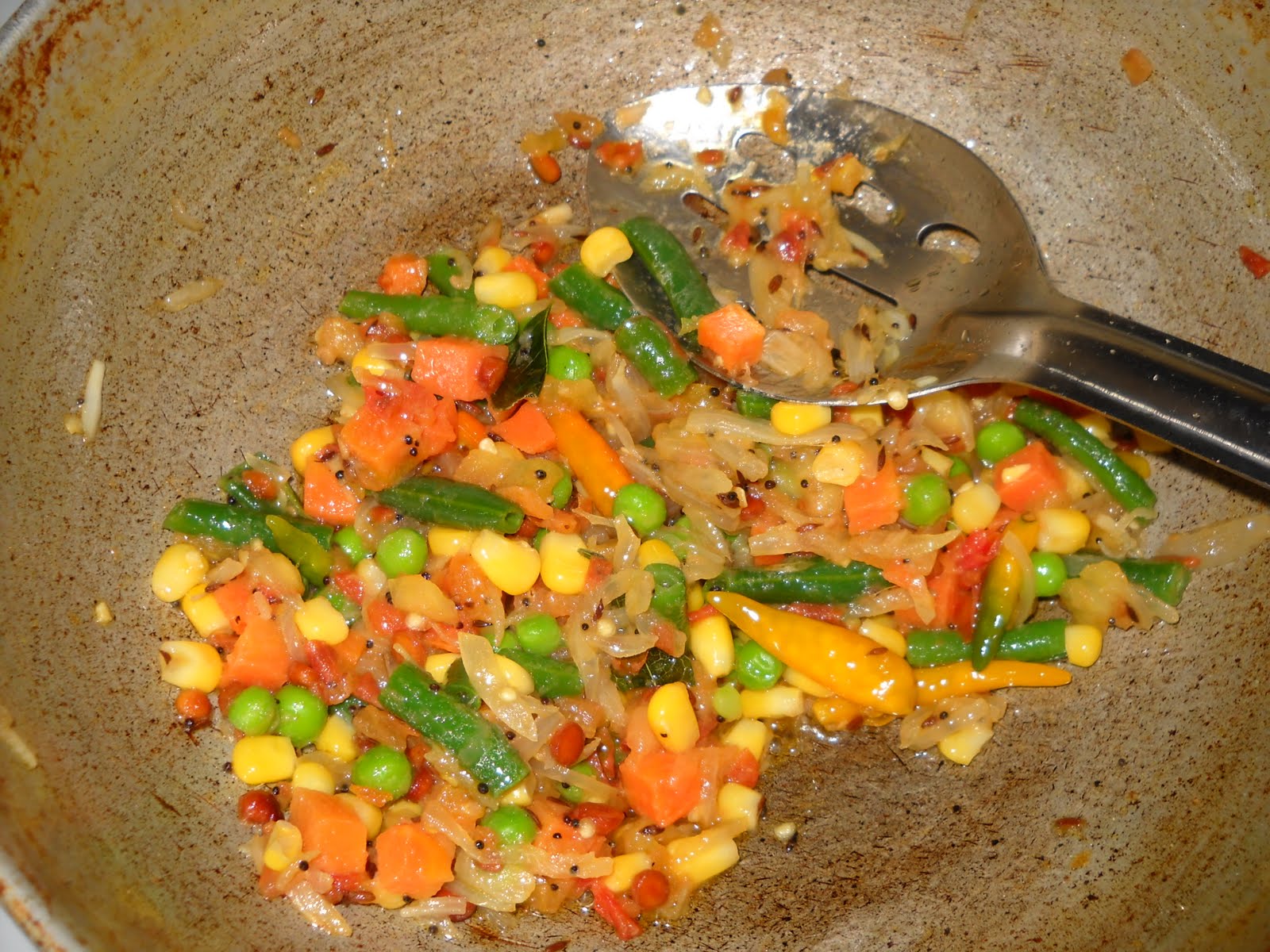 Savitha's Kitchen: Vegetable Sevai