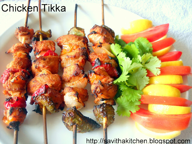 Savitha's Kitchen: Chicken Tikka