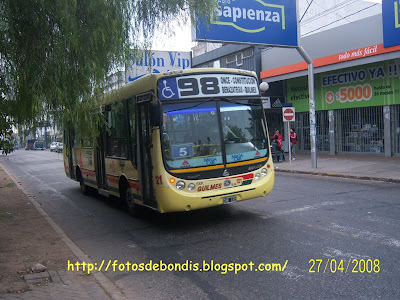 Fotos de Omnibus: EXPRESO QUILMES S. A. - LÍNEA 98