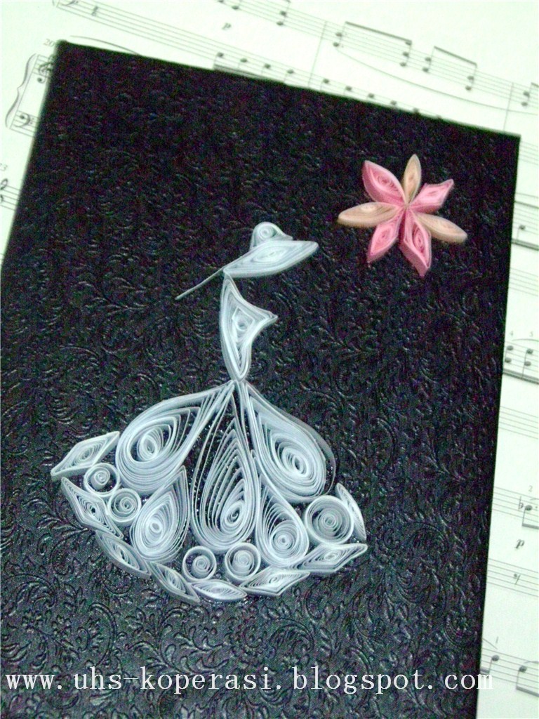union koperasi: Quilling Wedding Dress