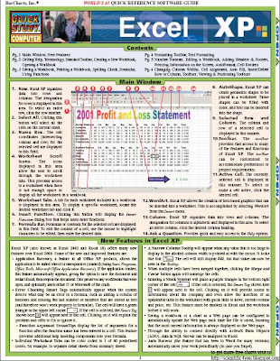 Download Free Book Series: BarCharts QuickStudy Excel XP
