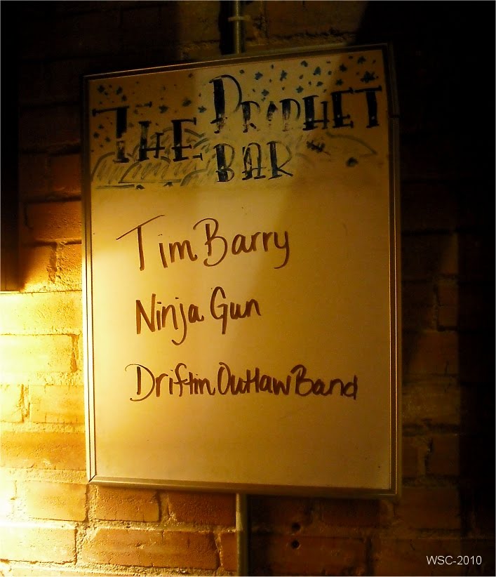 Whiskey, Texas: Tim Barry at the Prophet Bar