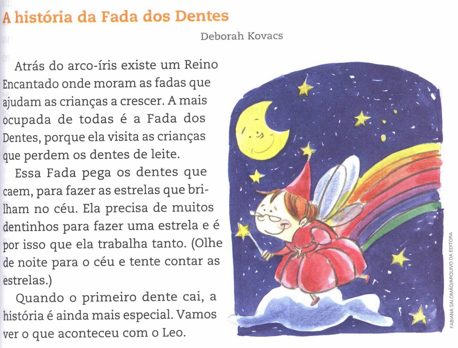 História Da Fada Do Dente - LIBRAIN