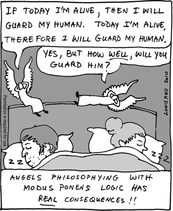 Angelic Twaddle™ Comics: Modus Ponens