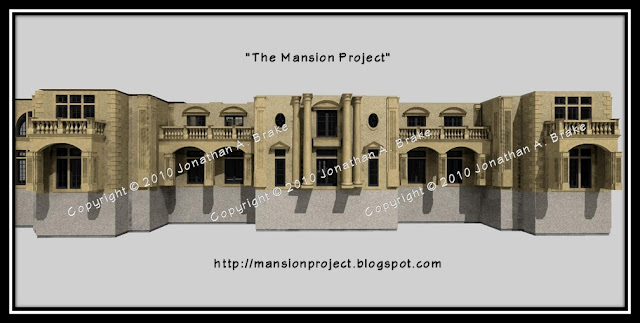 The Mansion Project: Front Facade - Initial Rendering