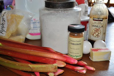 Michigan Cottage Cook: FROM AMERICA'S HEARTLAND RHUBARB CUSTARD KUCHEN