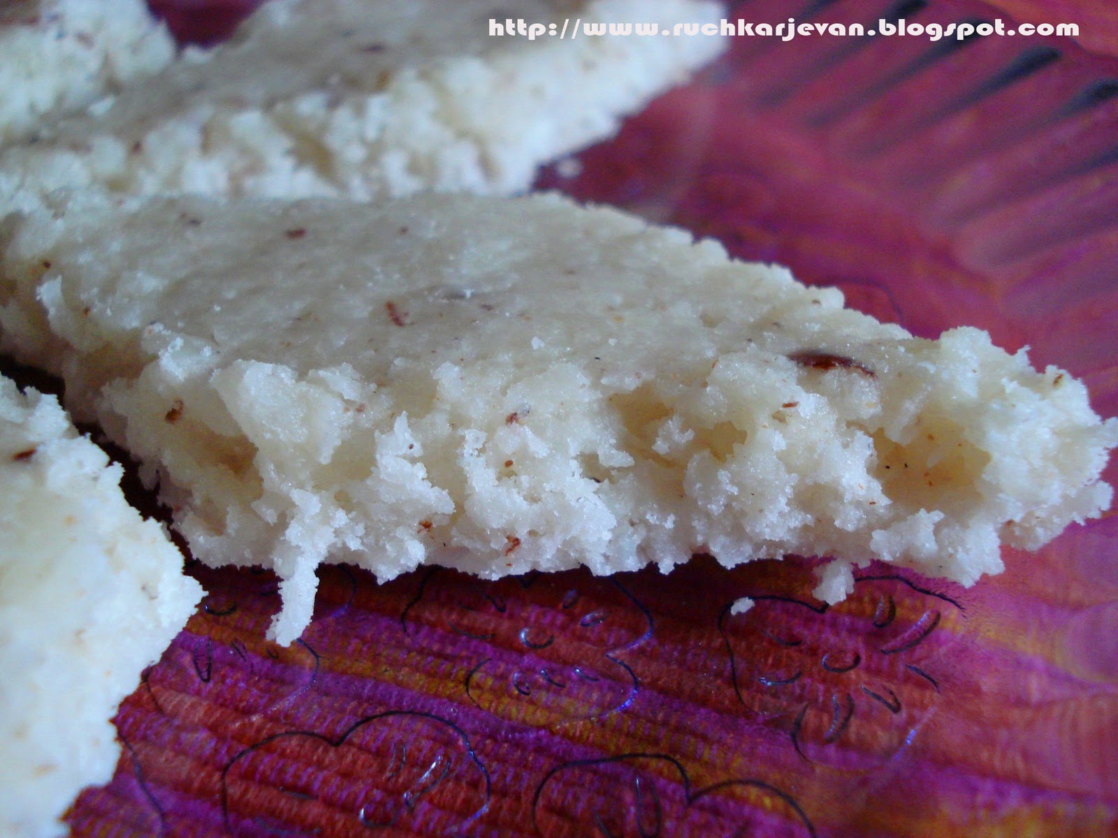 रुचकर जेवण: Coconut Burfi