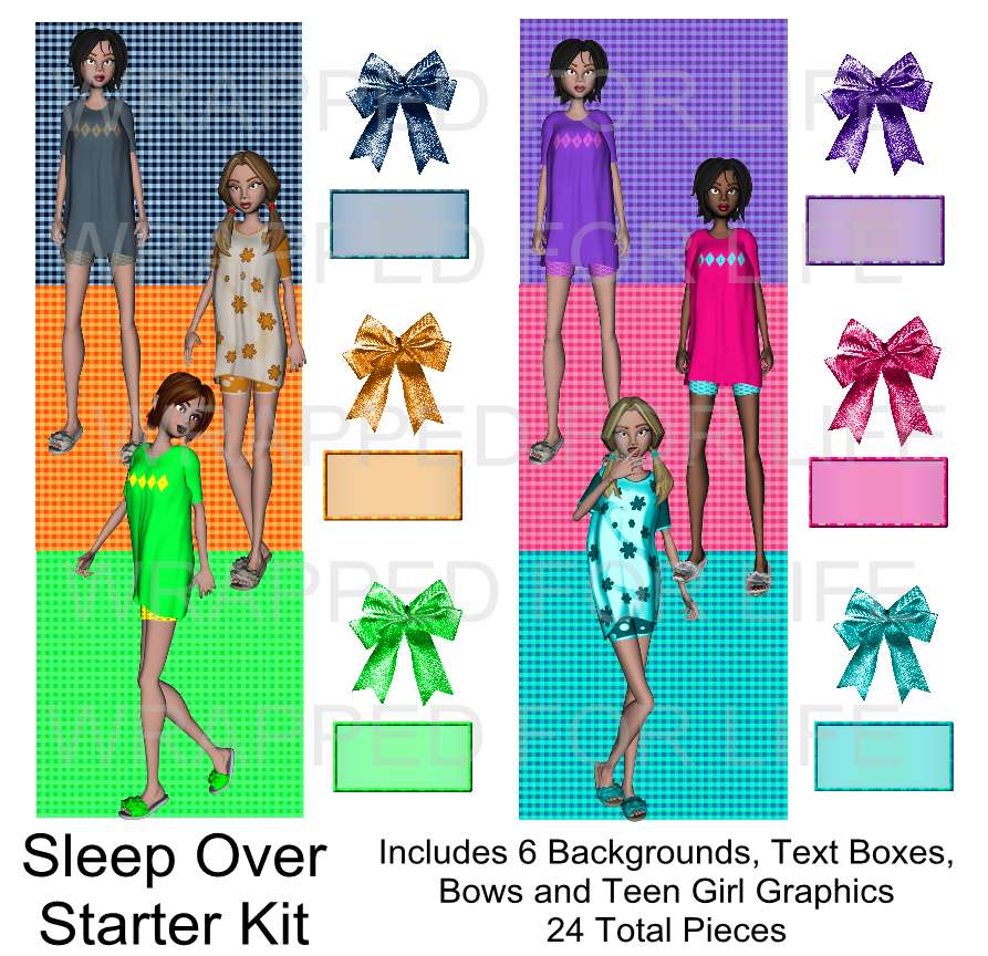 Wrapped For Life: Sleep Over For Girls Mega Set