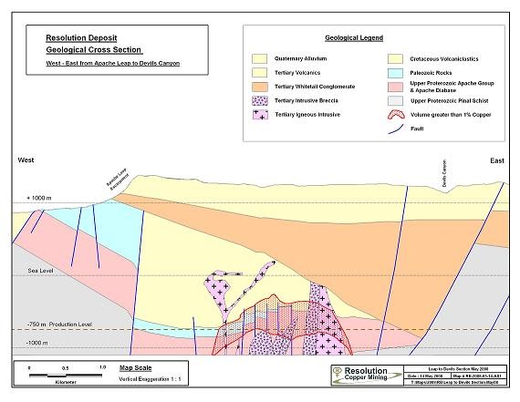 Arizona Geology: Resolution Copper budget cut by 75%
