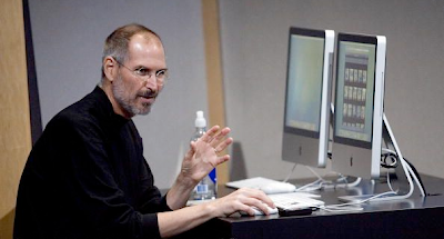 Steve Jobs Posing with Computers