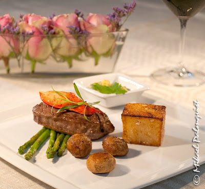 Mat, vin & HiFi: Kalvfilé Oscar till varmrätt.....