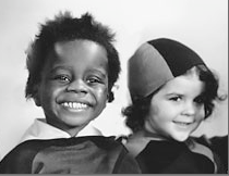 Injera Guacamole Hotdog: My Little Rascals...Darla and Buckwheat...