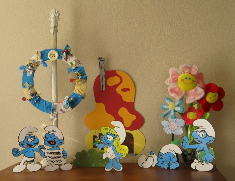 The Paper Pony: Smurfday Party- part 1- Decorations